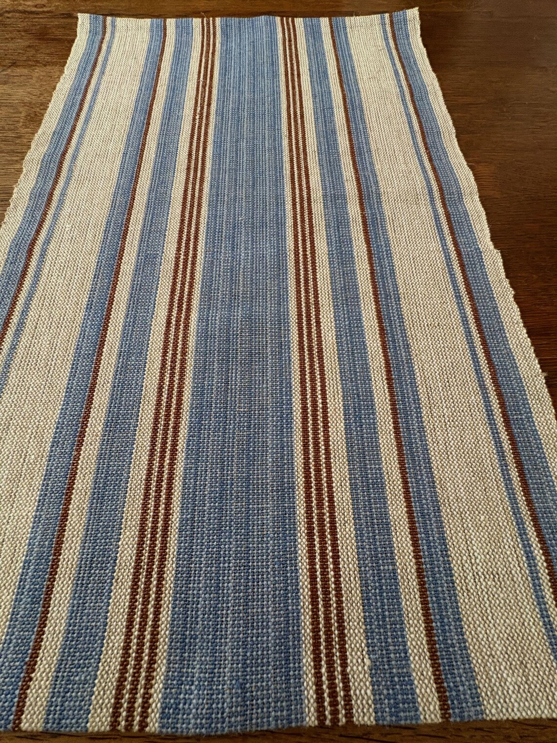New and Unused Handwoven Swedish Linen Table Runner Shades of Blue off ...