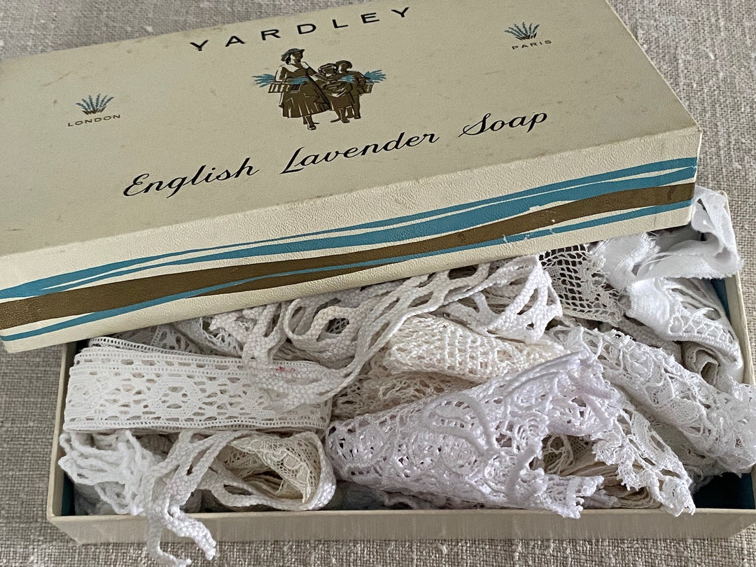 A Vintage Yardley's English Lavender Soap Box Filled With 10 Metres of ...