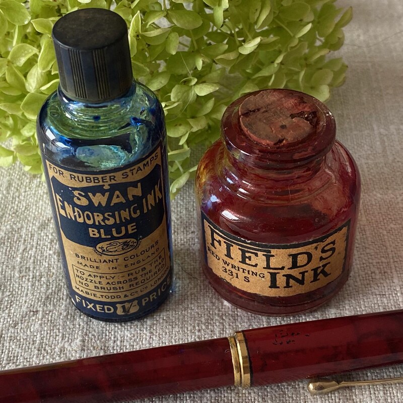 Antique Ink Bottle - Etsy