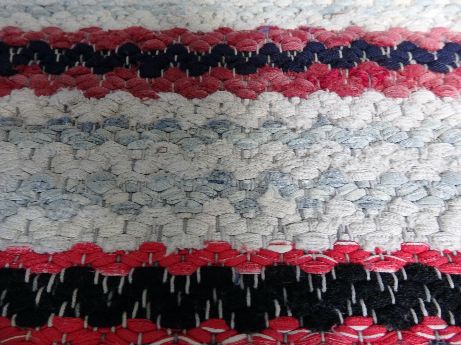 Swedish Handwoven Rag Rug Vintage Swedish Rag Blue Red Pink - Etsy UK