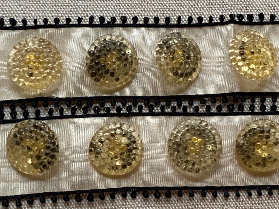 Eight Vintage French Glass Shank Buttons 18 Mm - Etsy