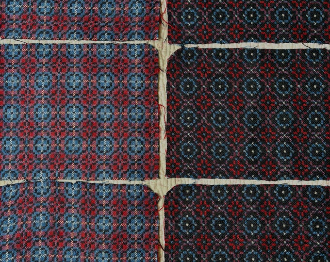 Six Pieces of Vintage Welsh Woven Wool Tapestry Fabric 33 X 25 Cm - Etsy