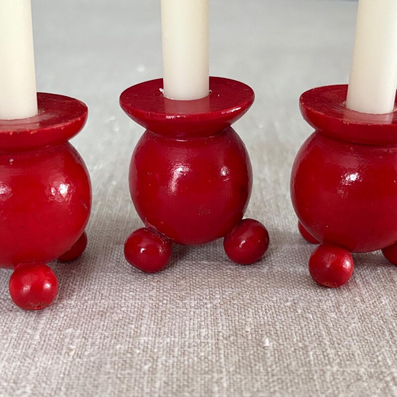 Red Candleholder - Etsy