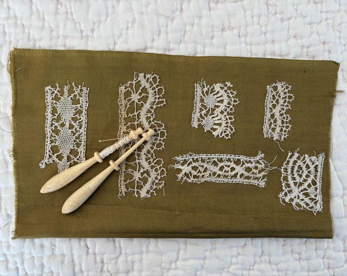 A Unique Find: an Antique 'sampler" With Six Handmade Examples of ...