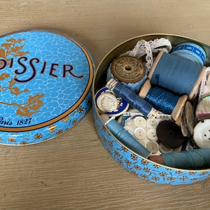 A Vintage Boissier Paris Chocolate Tin Filled With Vintage French ...