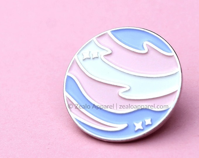 The LGBTQ TRANSGENDER Rainbow Pride DOUBLE Flag Pin Badge for Lapels ...