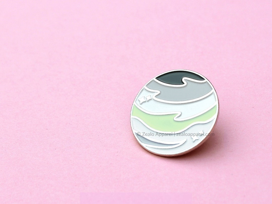 Pastel Agender Planet Enamel Pin Subtle Pride Gifts Nonbinary Lgbtq ...