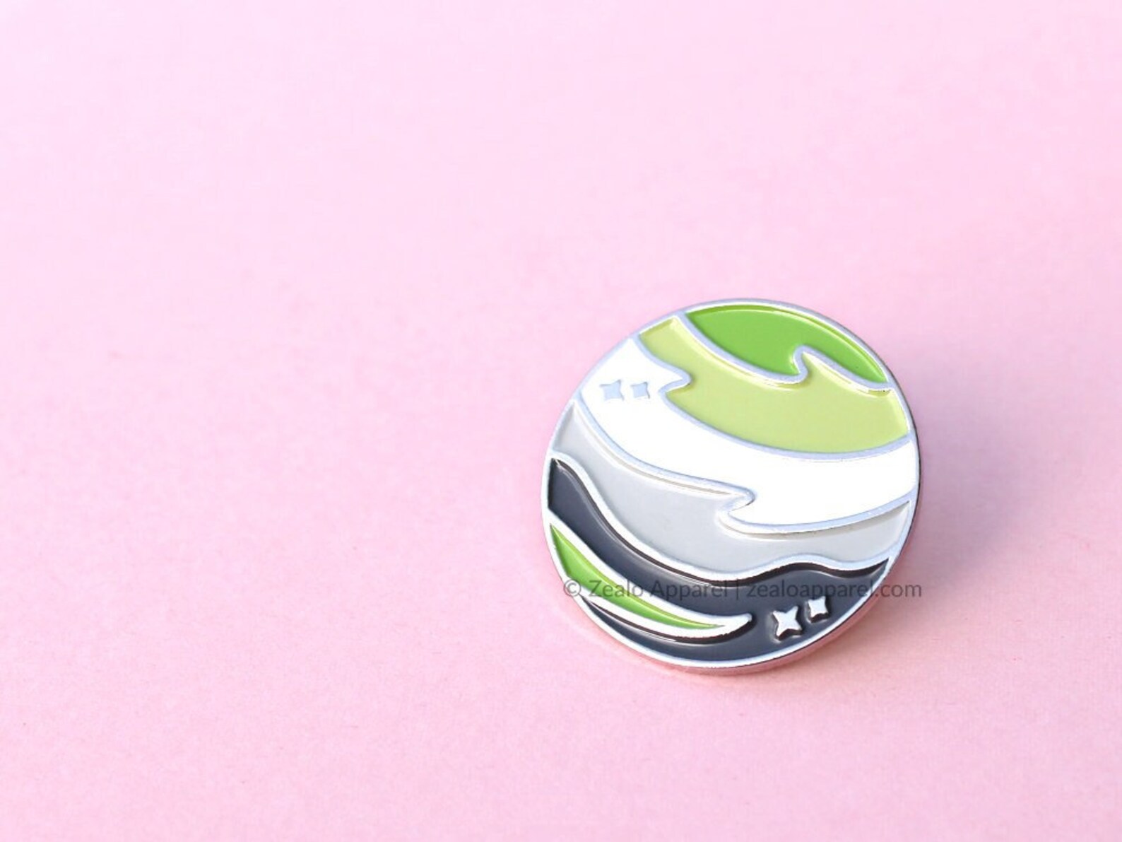 Pastel Aromantic Planet Enamel Pin Aro Pride Gift Subtle - Etsy