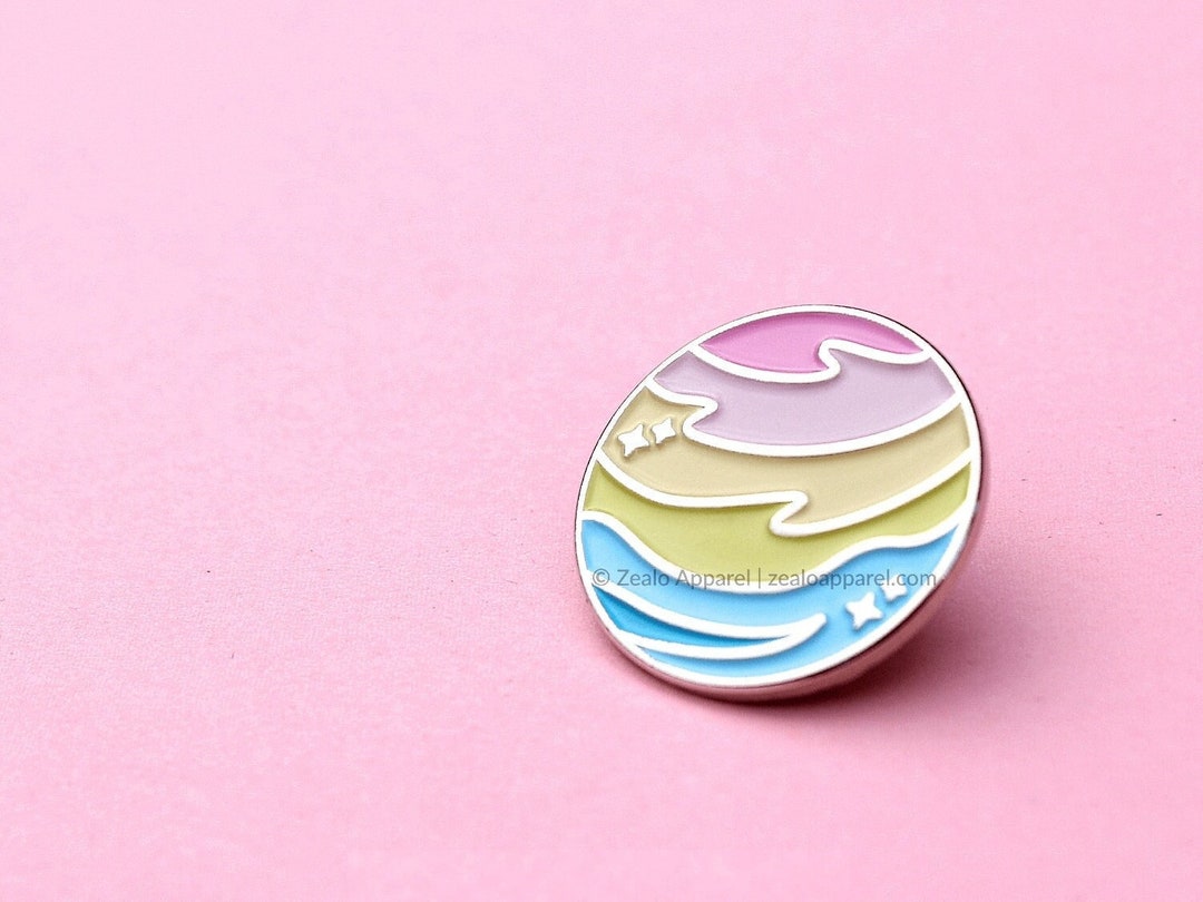 Pastel Pansexual Planet Enamel Pin Pan Pride T Subtle Panromantic