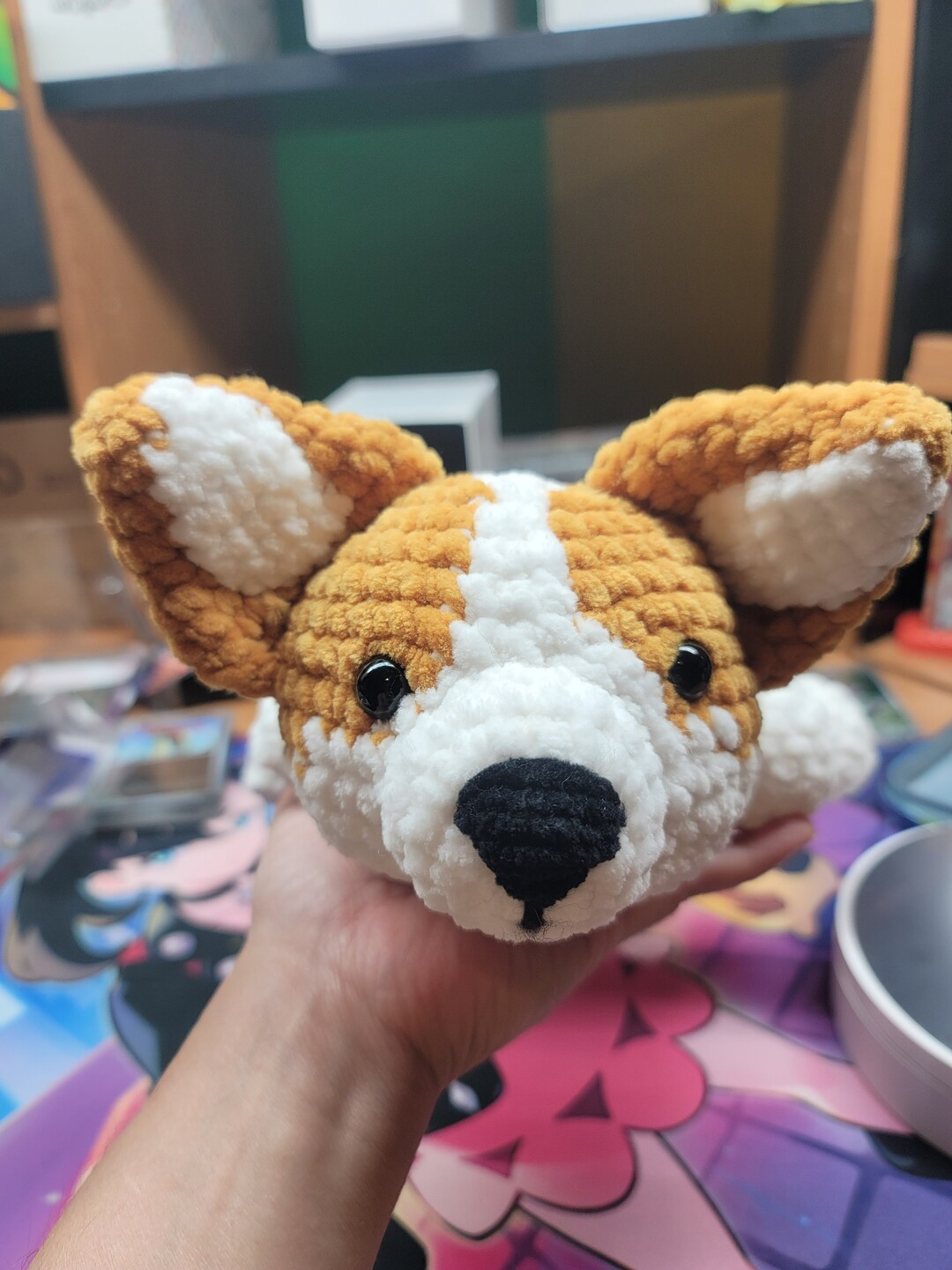 Corgi Crochet Plushie Stuffy Amigurumi Nursery Decor Gifts for Kid ...