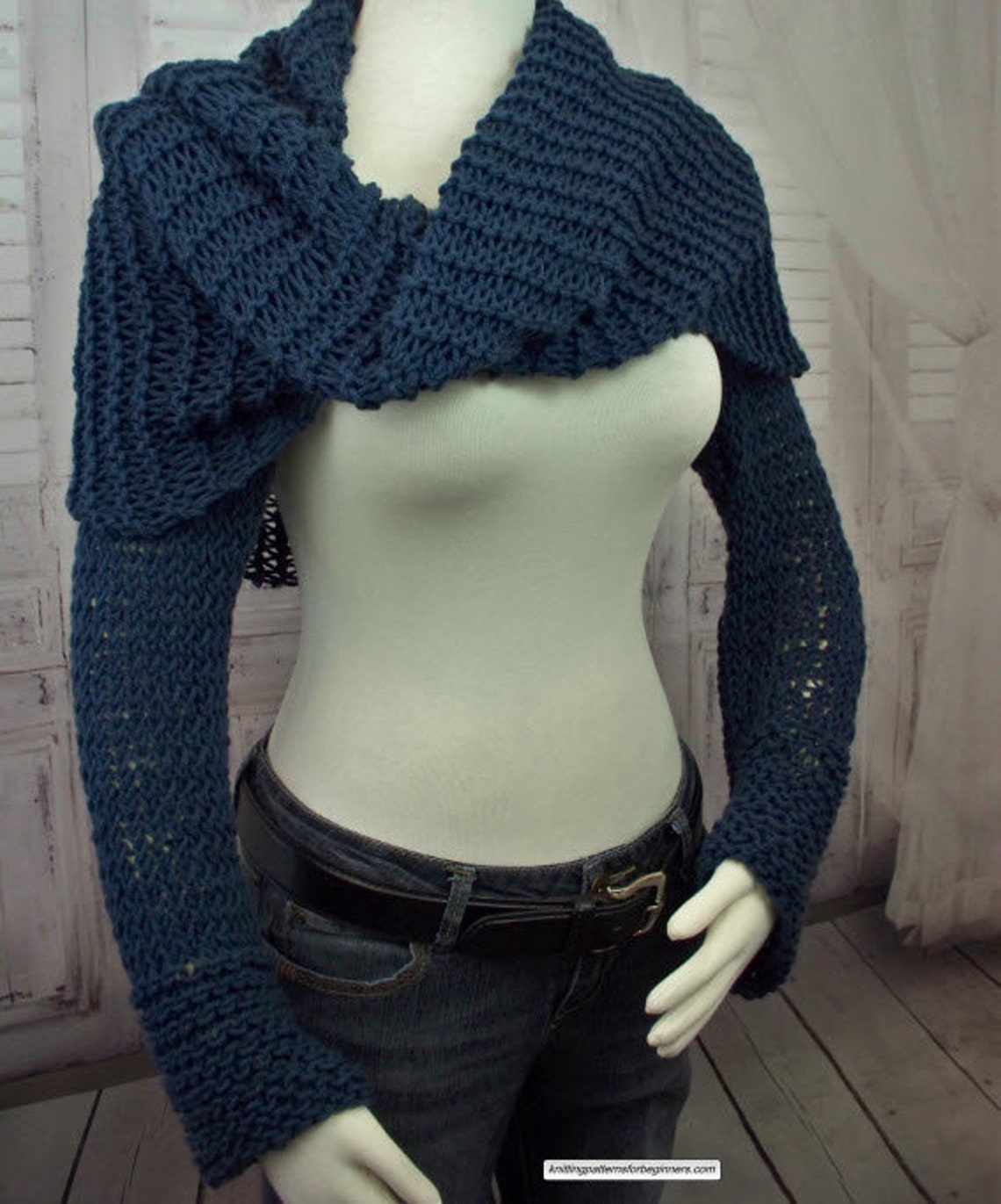 Sweater Scarf Knitting Pattern: Beginner Easy Knit (instant Download ...