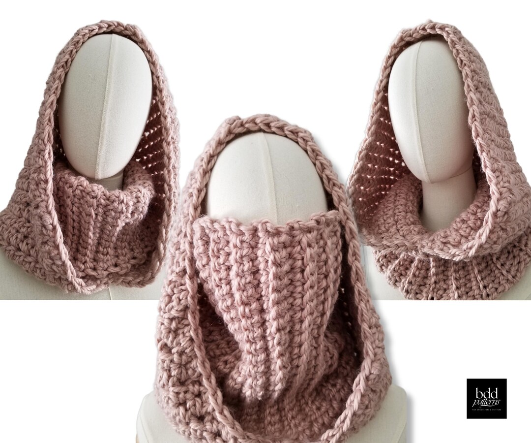 Balaclava Crochet Pattern | Easy Crochet Hoodie | Turtleneck Hoodie ...