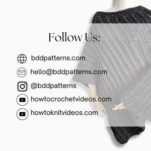 Easy Chunky Poncho Crochet Pattern: the Raven (PDF Pattern) - Etsy