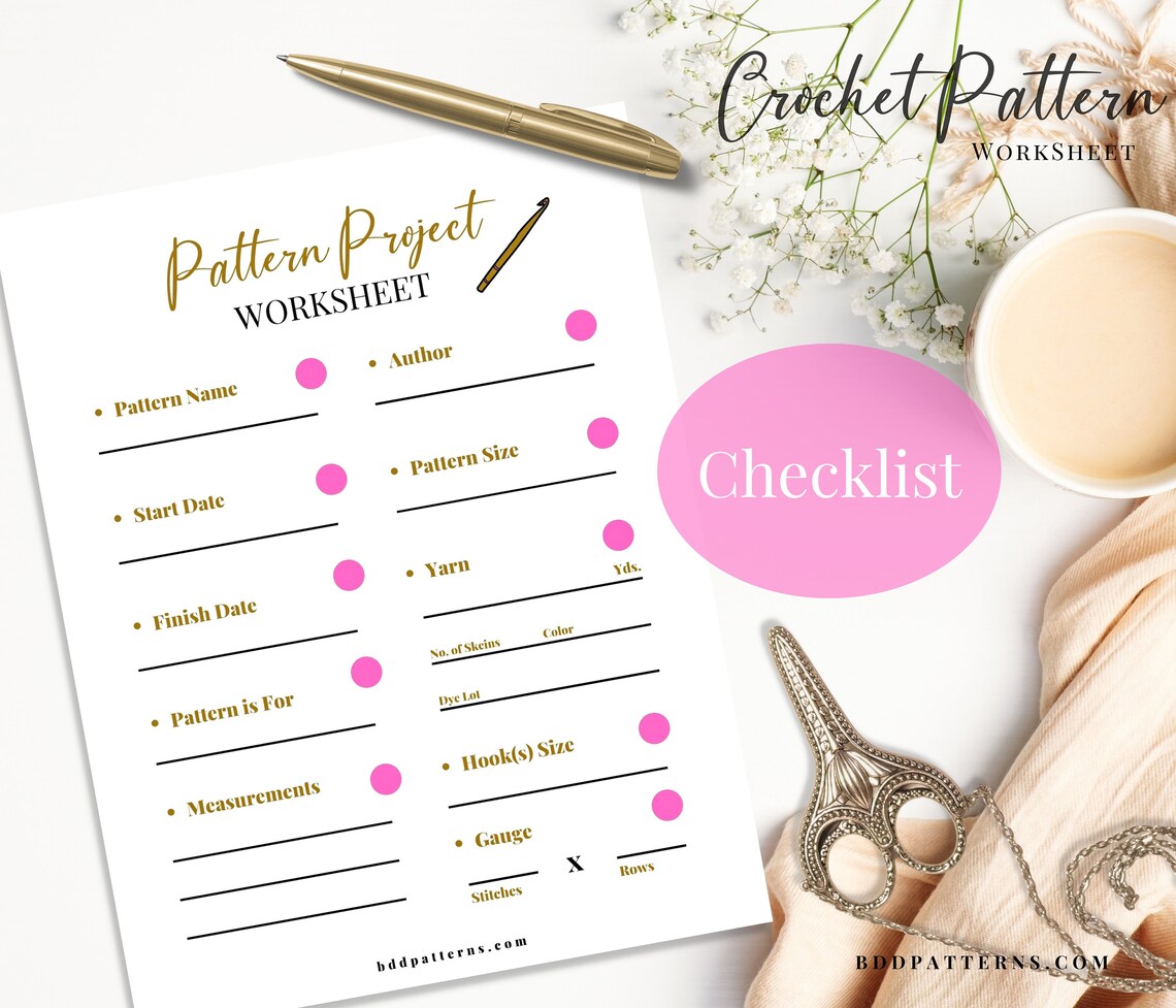Project Planner Printable Crochet Project Planner Crochet - Etsy