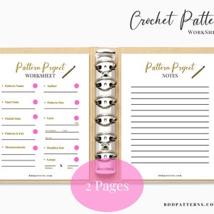 Project Planner | Printable Crochet Project Planner | Crochet Pattern ...