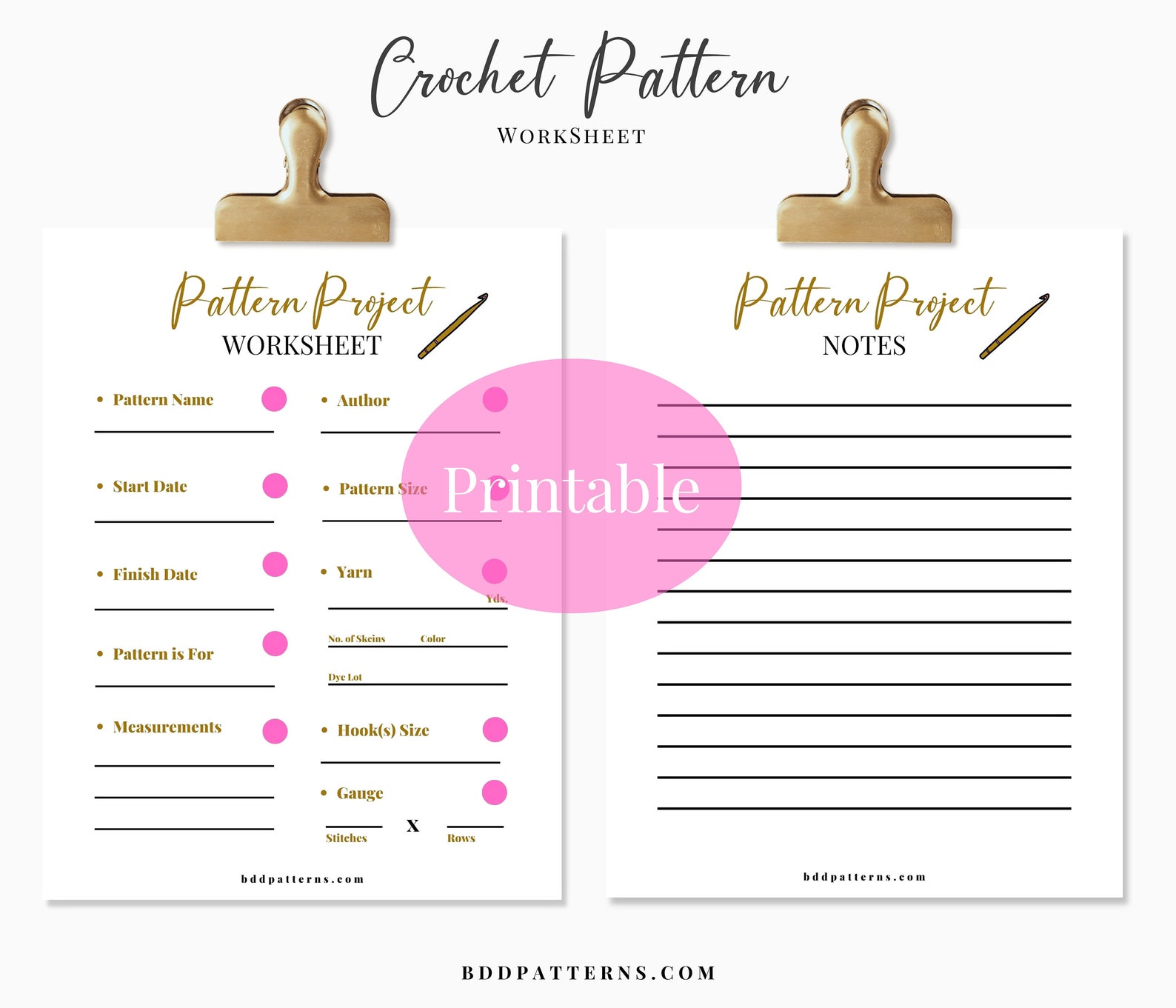 Project Planner Printable Crochet Project Planner Crochet - Etsy
