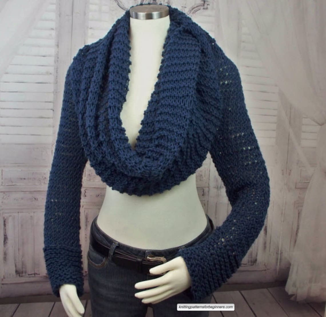 Sweater Scarf Knitting Pattern: Beginner Easy Knit (instant Download ...