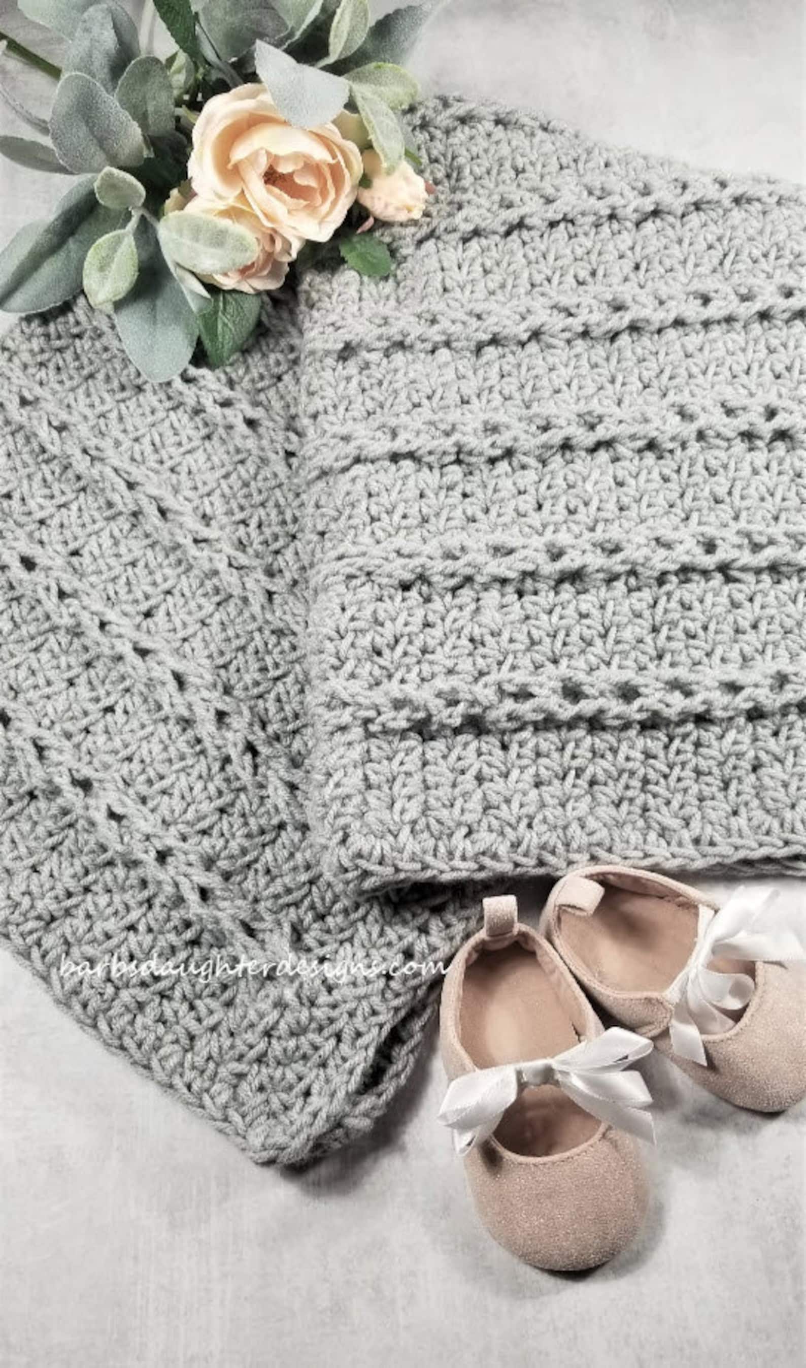 Crochet Pattern Baby Blanket Mock Cable Baby Blanket Easy | Etsy