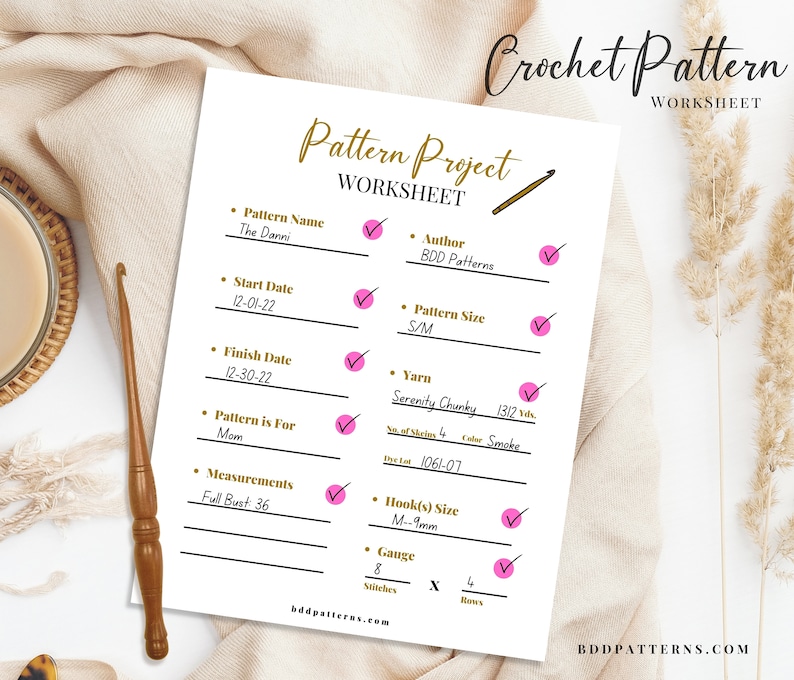 Project Planner Printable Crochet Project Planner Crochet - Etsy