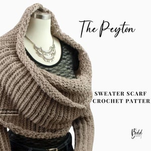 Crochet Patterns Bundle Sweater Scarf Crochet Patterns Crochet Shrug ...