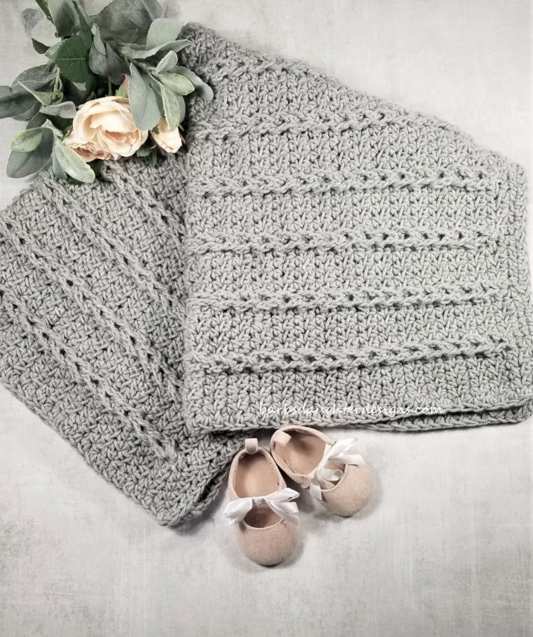 Crochet Pattern Baby Blanket Mock Cable Baby Blanket Easy | Etsy