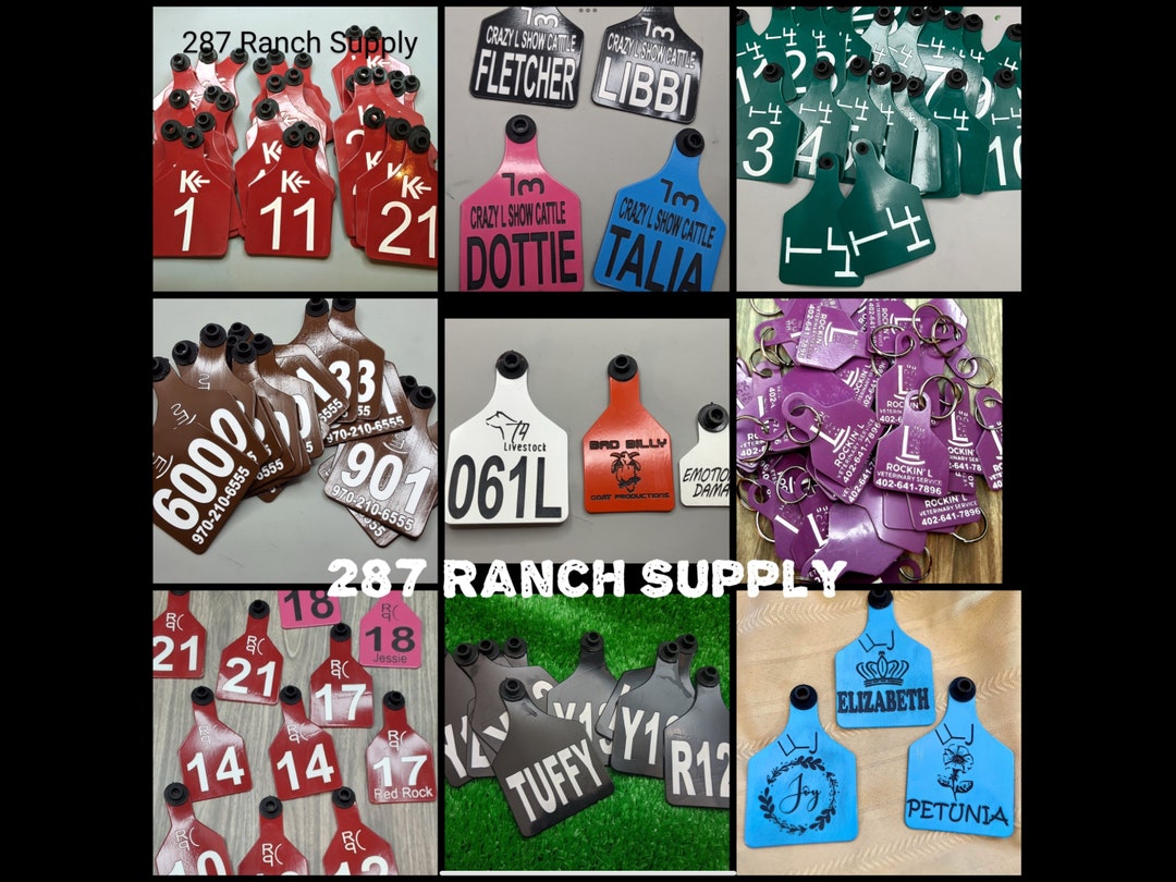 Laser Engraved Ritchey Ear Tags - Etsy