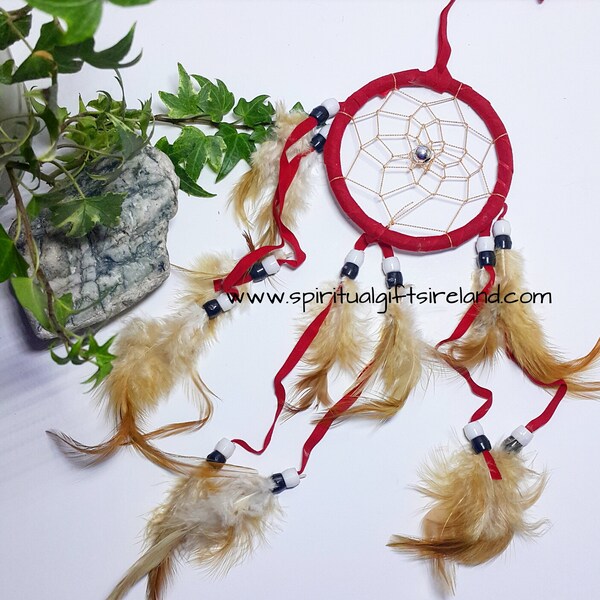 Red Dreamcatcher - Etsy