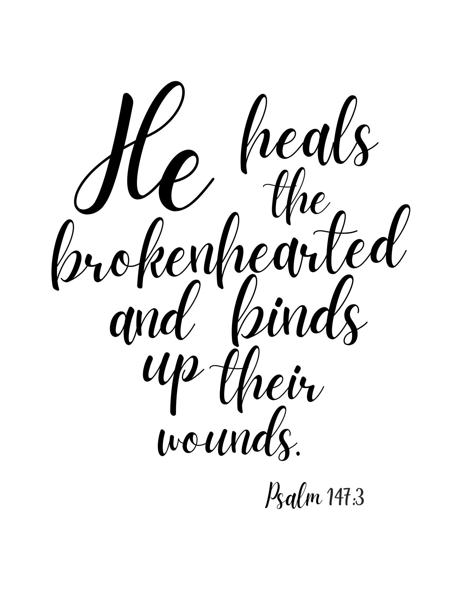 Psalm 147:3 Digital Download Print - Etsy