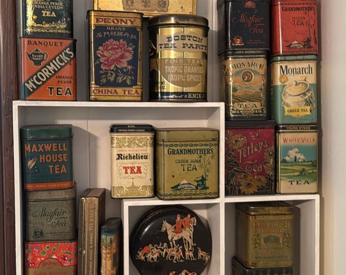 Vintage Tea Tin Collection - Etsy