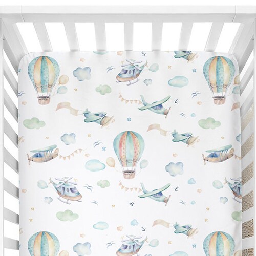 Hot Air Balloon Crib Bedding Set Baby Boy Crib Bedding Hot | Etsy