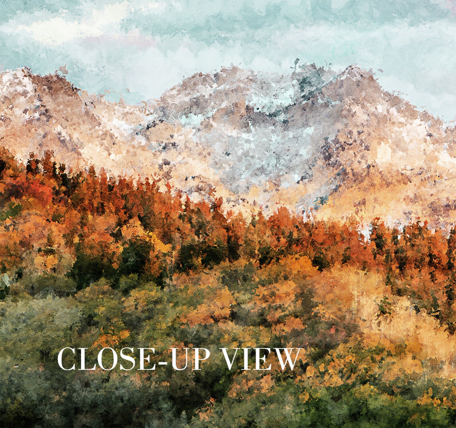 Mountain Forest Landscape Oil Painting Reproduction Printed on | Etsy