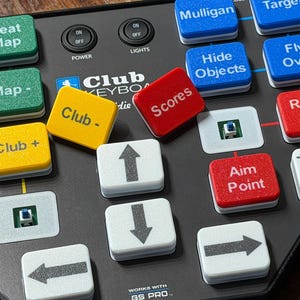 Flex 20 Button Wireless GS Pro Club Keyboard Golf Simulator Control Box ...