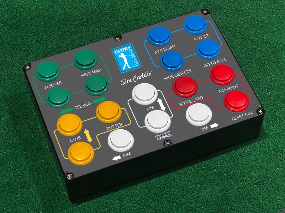 GS Pro Club Keyboard Golf Simulator Control Box - Etsy UK