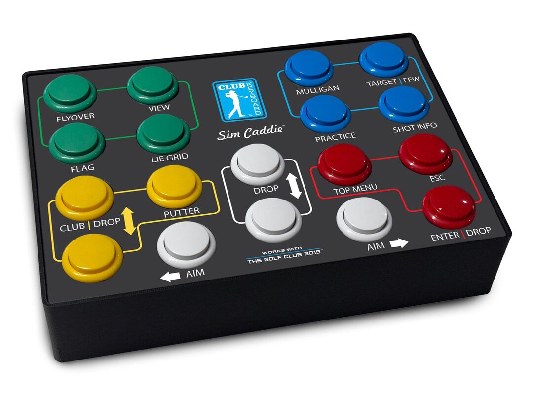 The Golf Club 2019 Classic Series Club Keyboard Golf Simulator Control ...