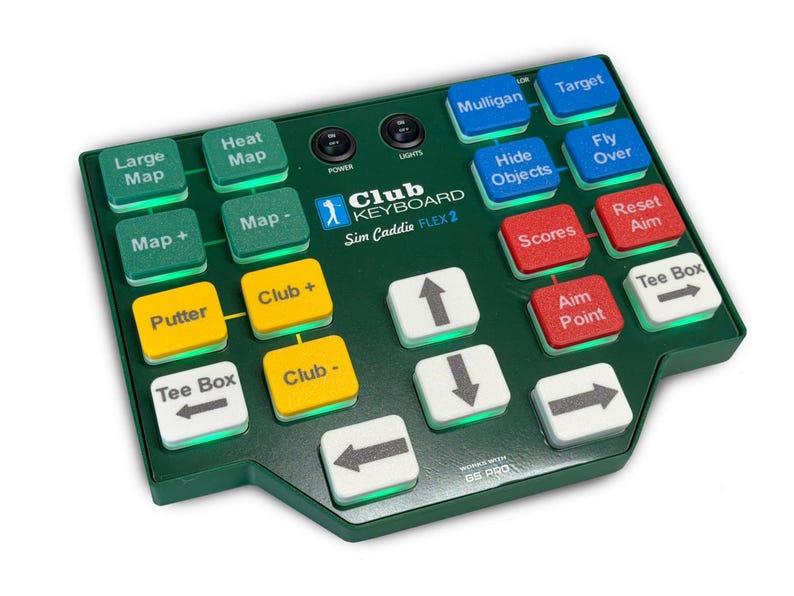 Flex 20 Button Wireless GS Pro Club Keyboard Golf Simulator Control Box ...