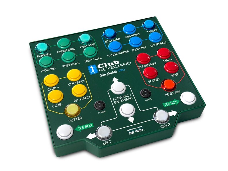 Pro 28 Button Wireless LED GS Pro Club Keyboard Golf Simulator Control ...