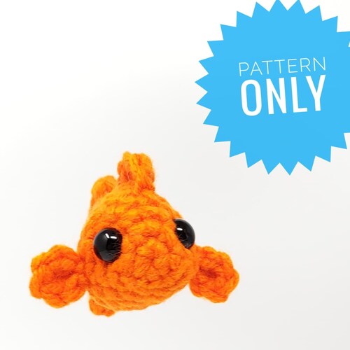 Finn the Goldfish Amigurumi Crochet Doll Pattern - Etsy