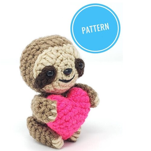 Sebastian the Sloth Crochet Amigurumi Pattern Instructions - Etsy