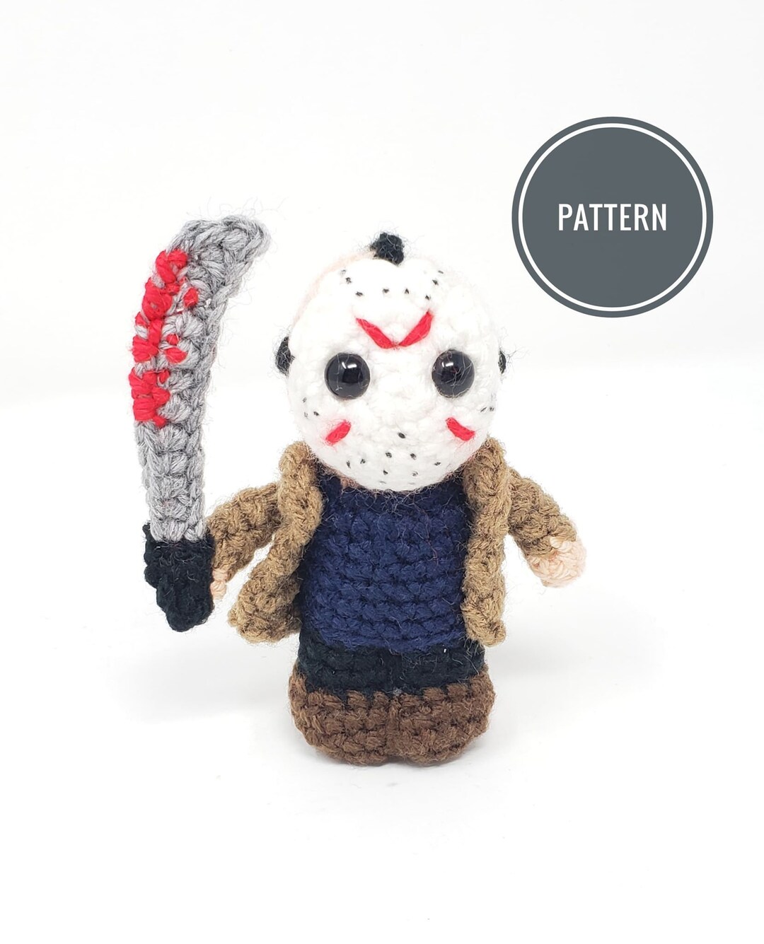 Jason Amigurumi Pattern- Horror Crochet, Friday the 13th (DIGITAL ...