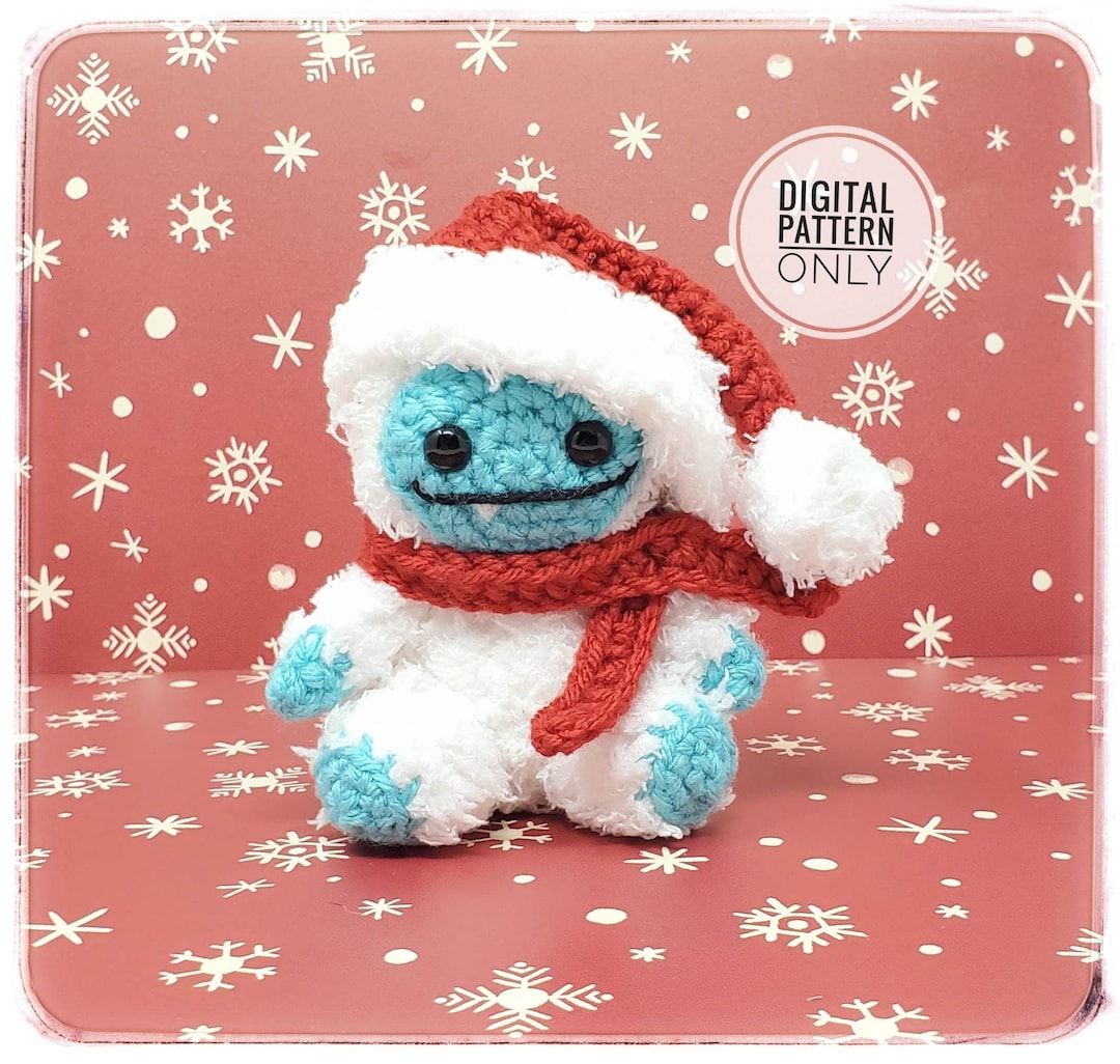 Eddie the Baby Yeti- Amigurumi Pattern, Crochet Baby Yeti ( DIGITAL ...