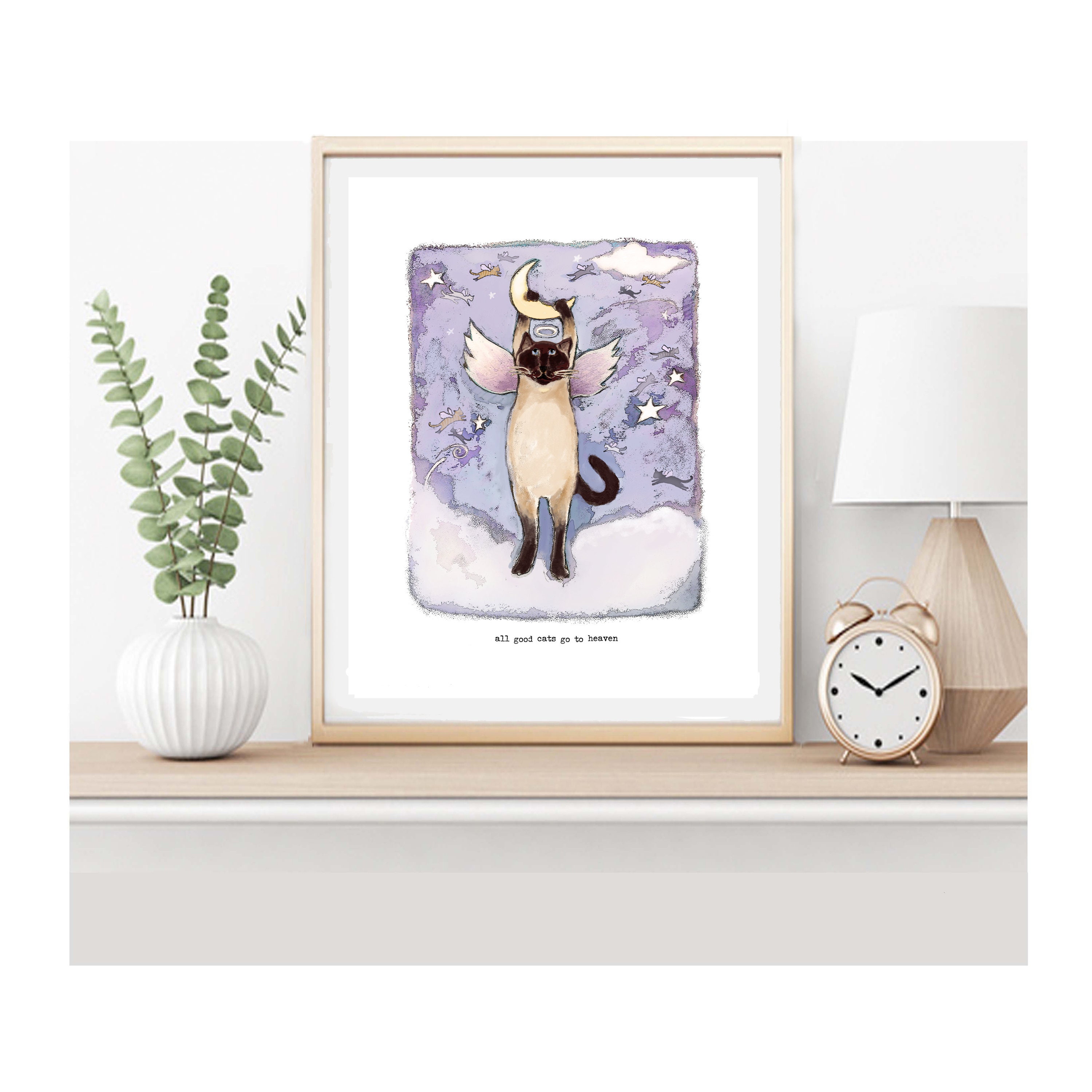 Siamese Cat, Angel Cat, Loss of Cat, Sympathy Lost Cat, Beautiful ...