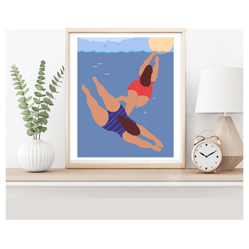 Chubby Swimmers, Fat Women Swim, Underwater, Beach, Pool, Beachball ...