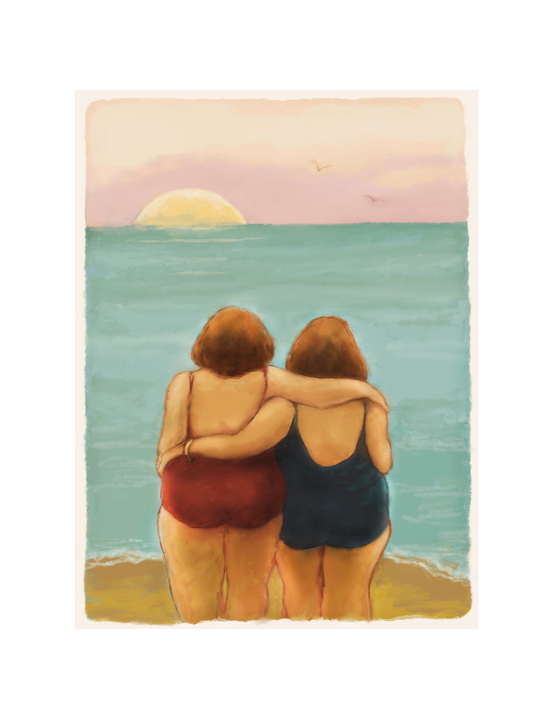 Best Friends, Chubby Friends, Female Memories, Chubby Women on Beach ...