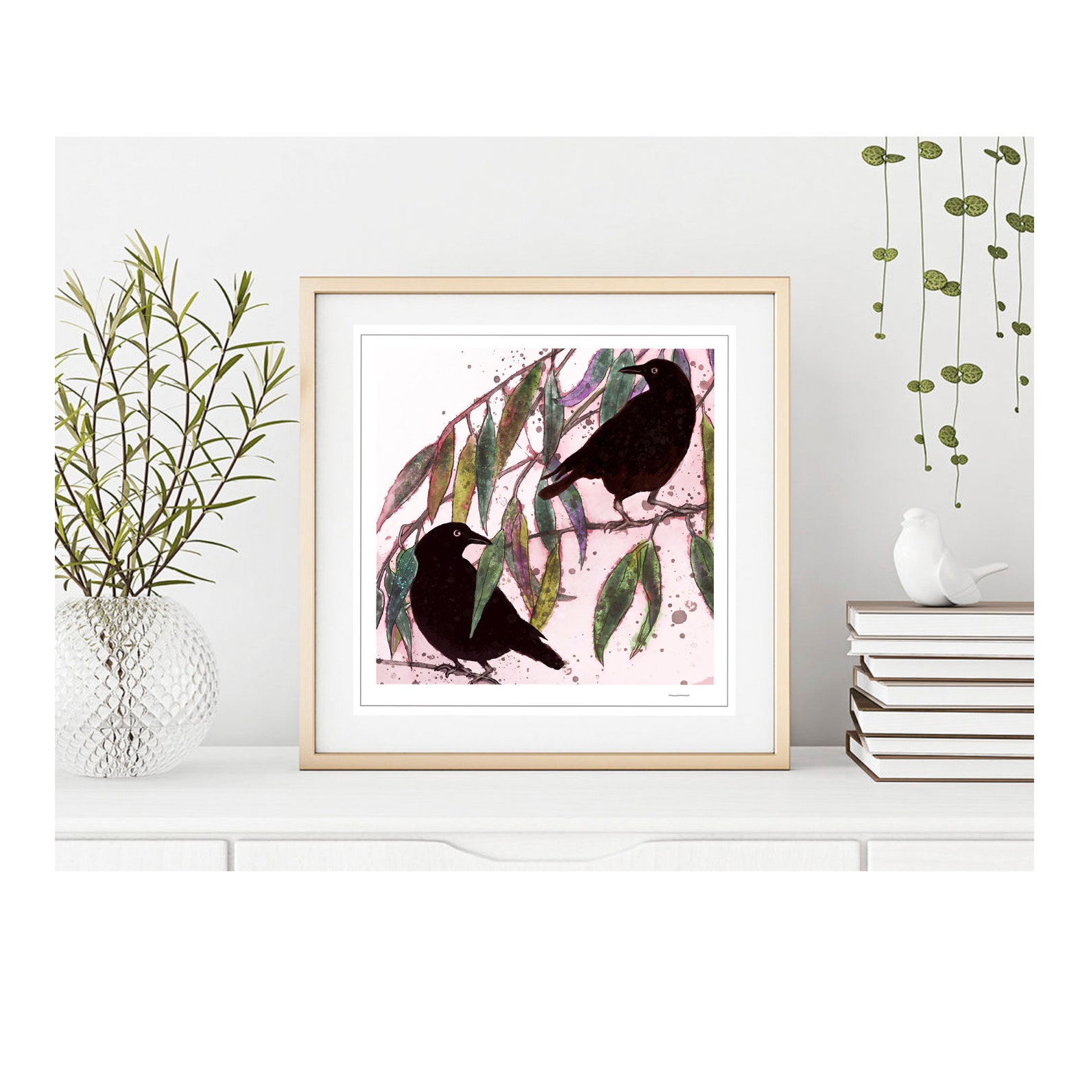 Crows in the Eucalyptus Tree, Crow, Corvis, Bird, Black Birds ...