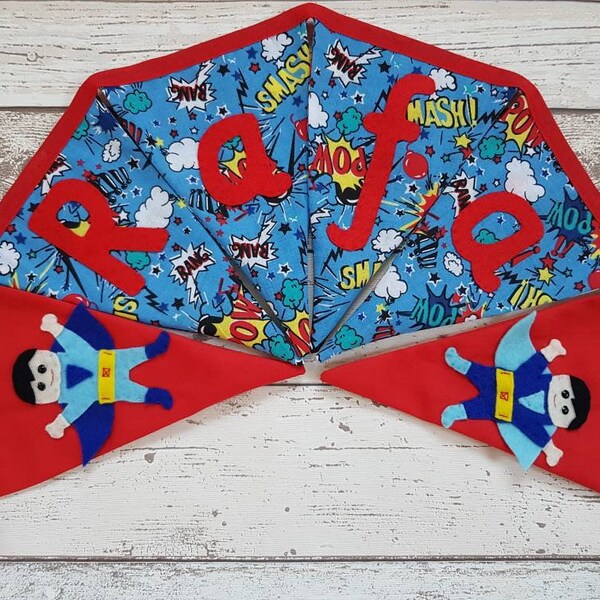 Superhero Bunting - Etsy