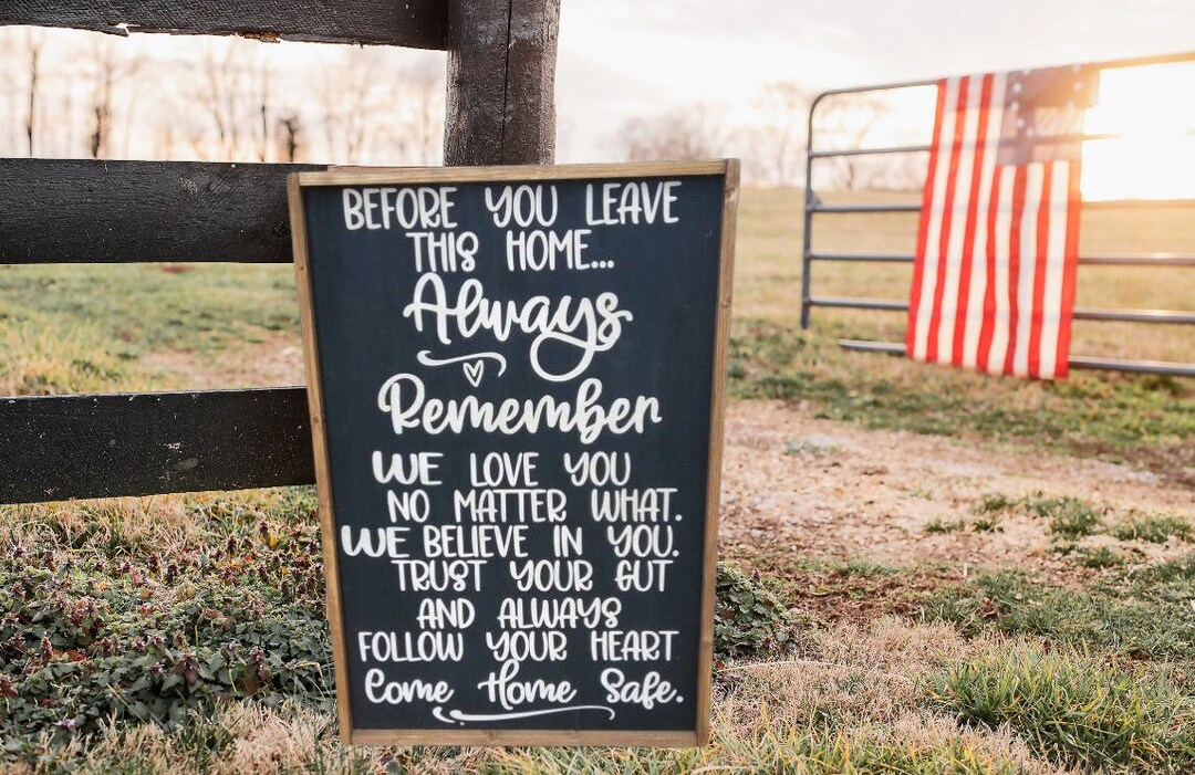 Framed Always Remember Sign - Black & White Family Decor - Etsy