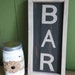 Vertical Bar Sign Wood Sign Coffee Bar Sign Farmhouse | Etsy