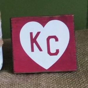 Kansas City Sign - Kansas City Chiefs Sign - Red Sign - Kansas City ...