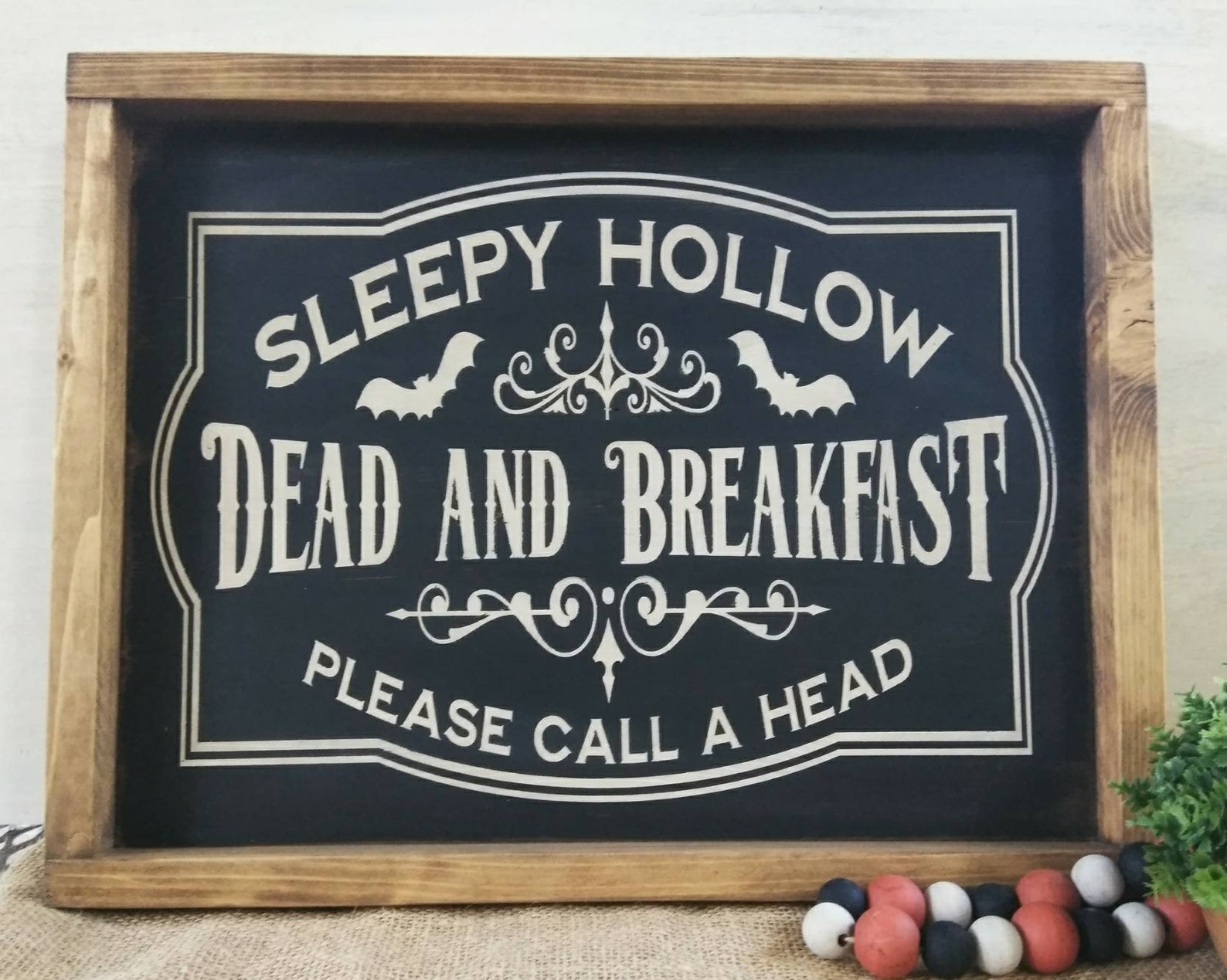 Sleepy Hollow Sign Halloween Sign Black Sign Halloween - Etsy