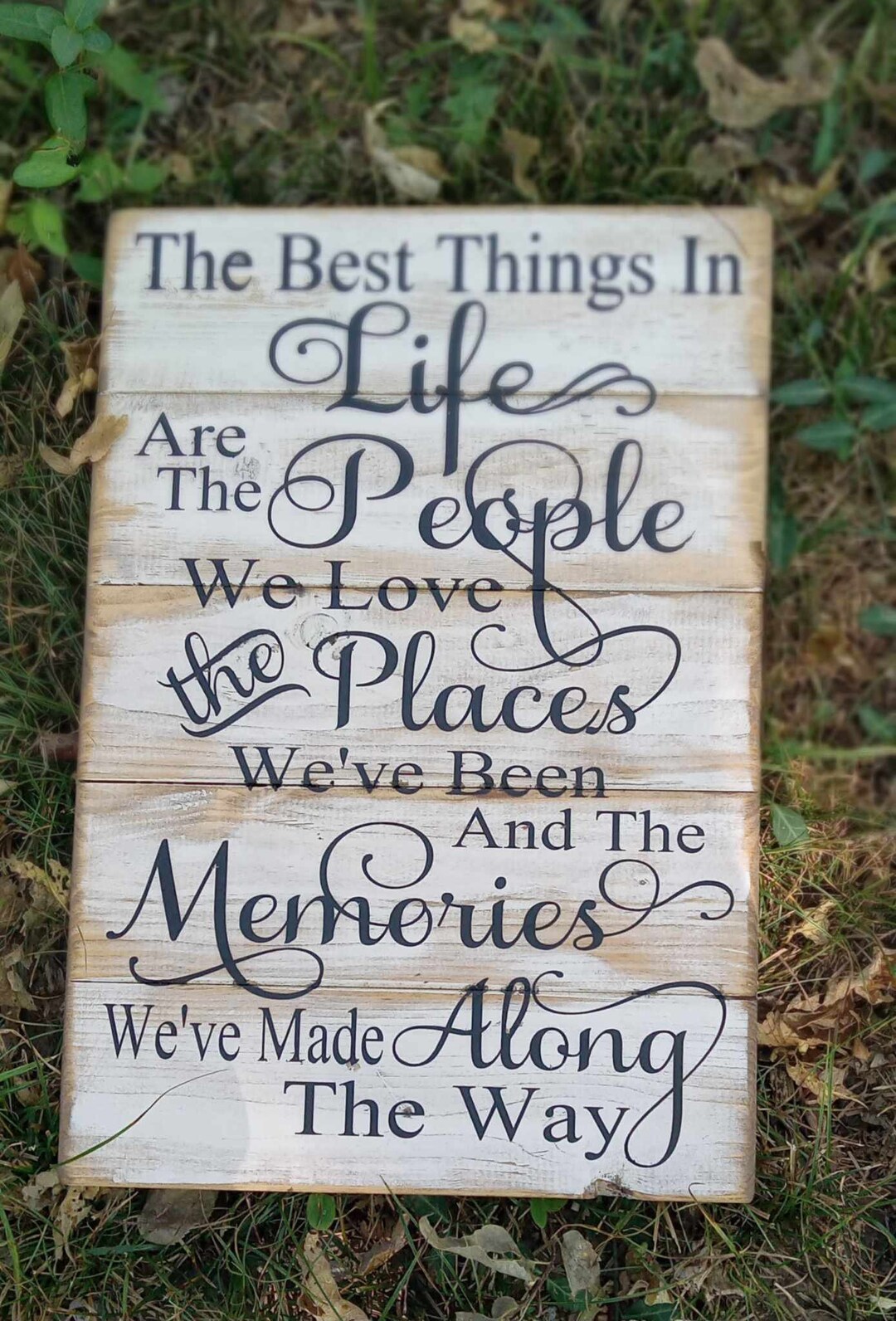 The Best Things in Life Sign Rustic Sign Family Sign - Etsy